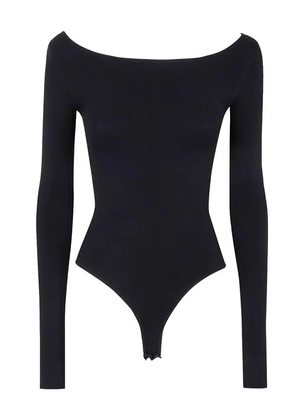 ENTIRE STUDIOS Scoop Neck Bodysuit - Black