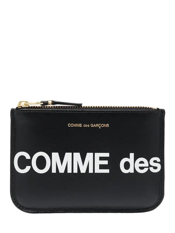 Comme Des Garçons Huge Logo Pouch - Black