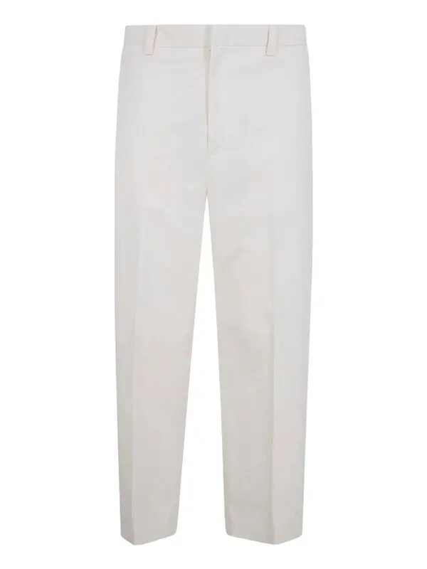 JIL SANDER Classic Trouser - White