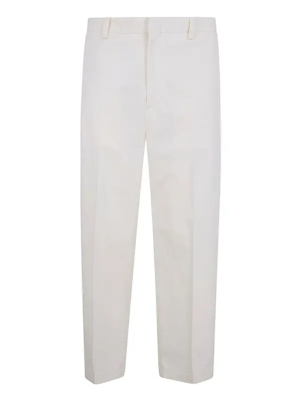 JIL SANDER Classic Trouser - White