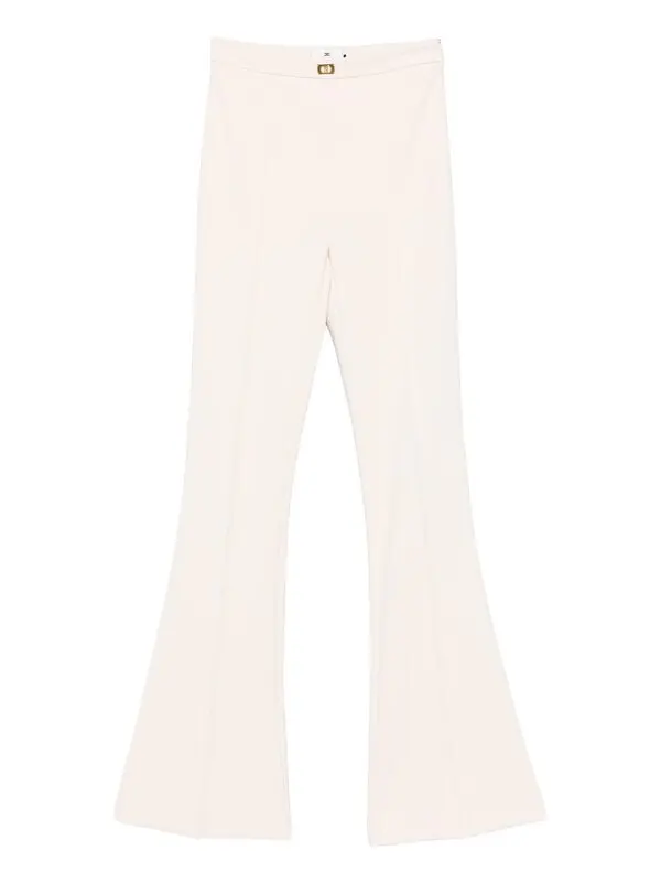 Elisabetta Franchi Wide-leg Trousers - White