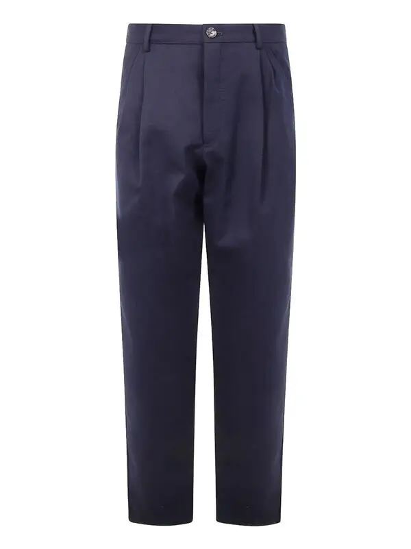 Brunello Cucinelli Double Pièces Chino Trousers - Blue