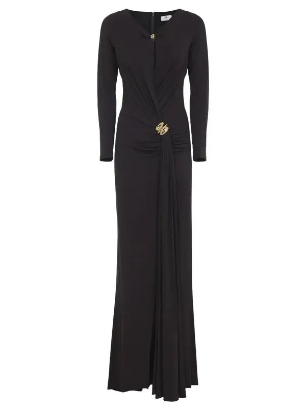 Elisabetta Franchi Red Carpet Long Dress - Brown