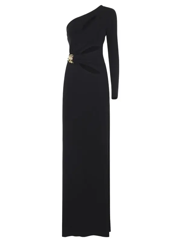 Elisabetta Franchi Red Carpet Long Dress - Black