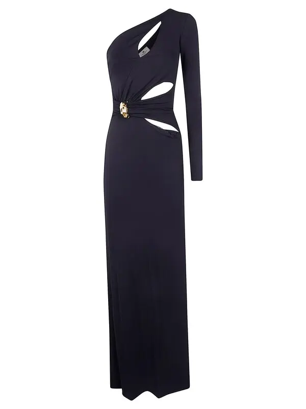 Elisabetta Franchi Red Carpet Long Dress - Black