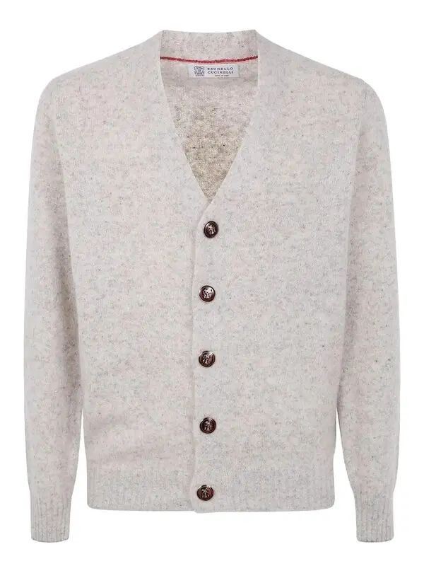 Brunello Cucinelli Classic Cardigan - Gray