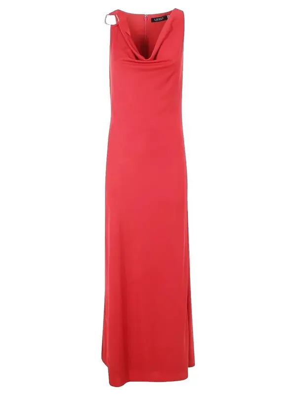 Ralph Lauren Elkanah Sleeveless Gown - Red