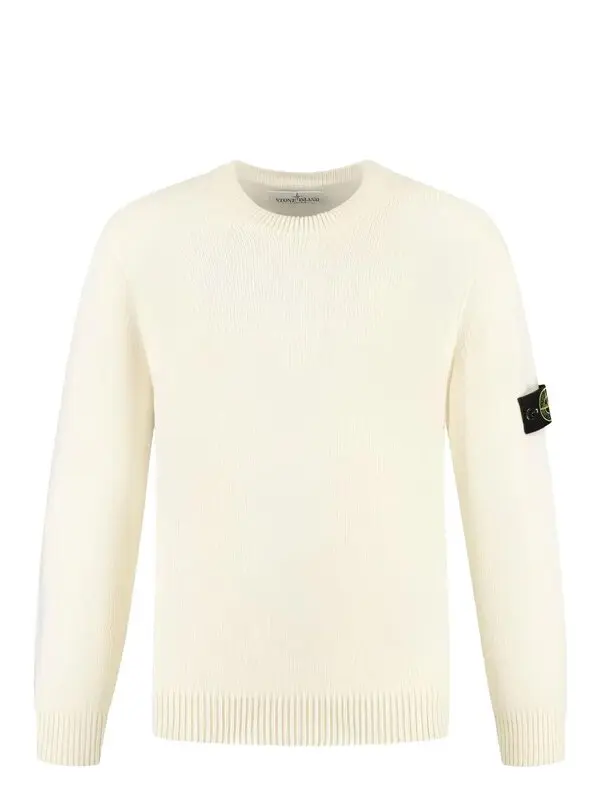 Stone Island Round Neck Pullover - White