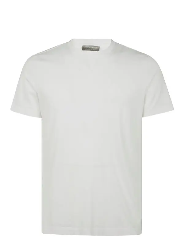 GIRELLI BRUNI Giza Round Neck Short Sleeves T-shirt - White