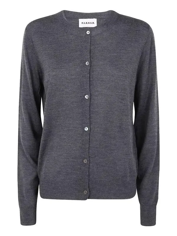 P.a.r.o.s.h Buttoned Cardigan - Gray