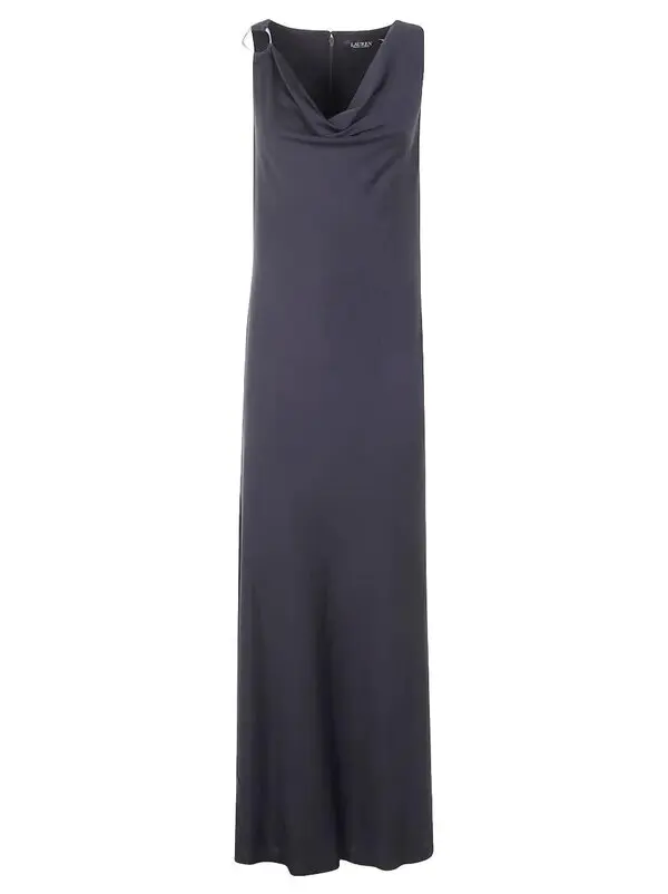 Ralph Lauren Elkanah Sleeveless Gown Dress - Black