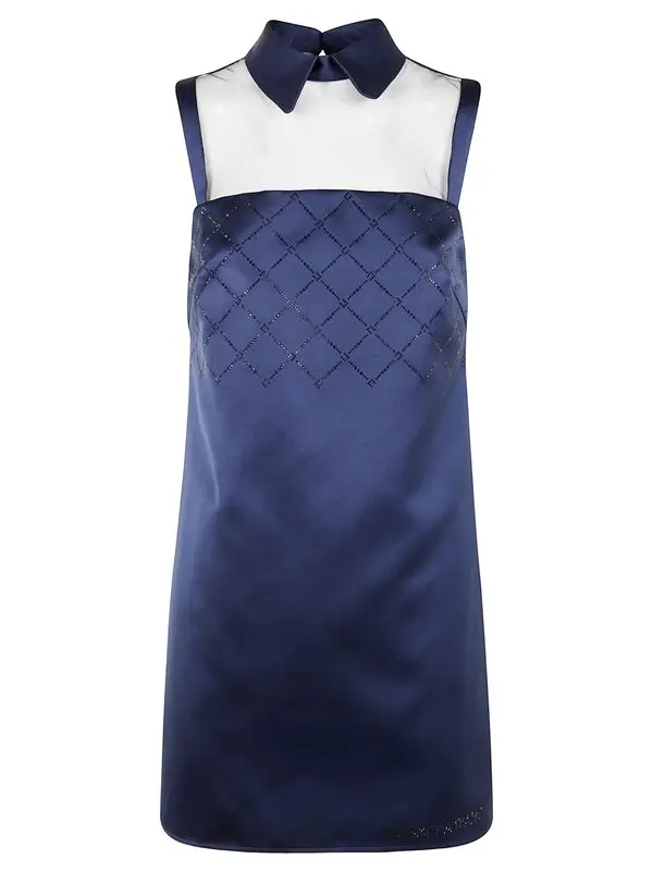 Elisabetta Franchi Mini Dress - Blue