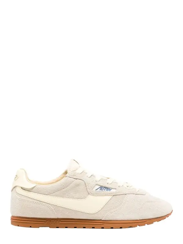 AUTRY Windspin Low Suede Sneakers - Beige