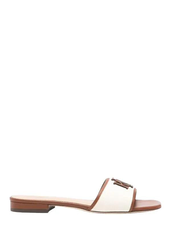 Ralph Lauren Everley Sld2 Slide Sandals - Brown