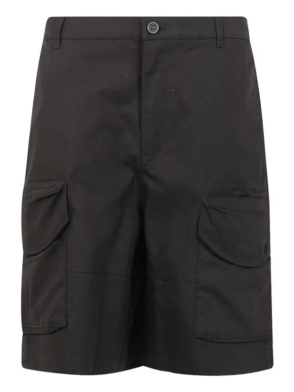 DAILY PAPER Cotton Cargo Shorts - Black
