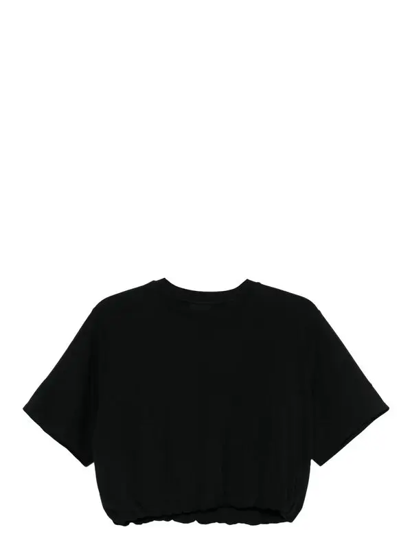 THOM KROM Cropped T-shirt - Black