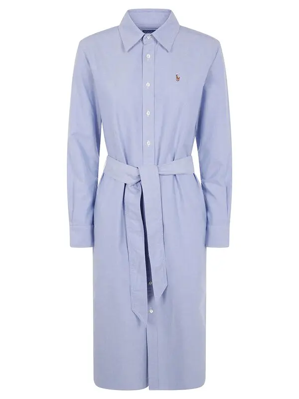 Polo Ralph Lauren Long Sleeve Day Dress - Blue