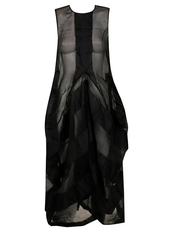 UMA WANG Alani Midi Dress - Black