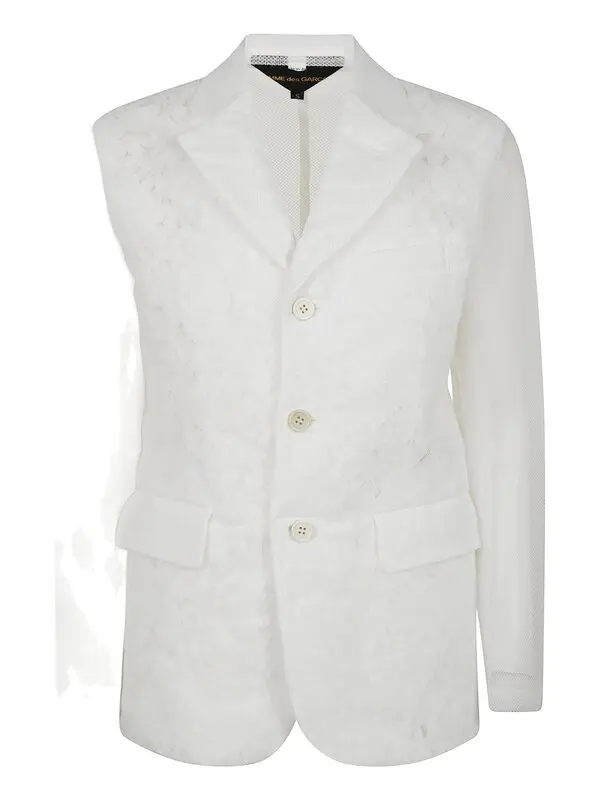 Comme Des Garçons Tailored Jacket - White