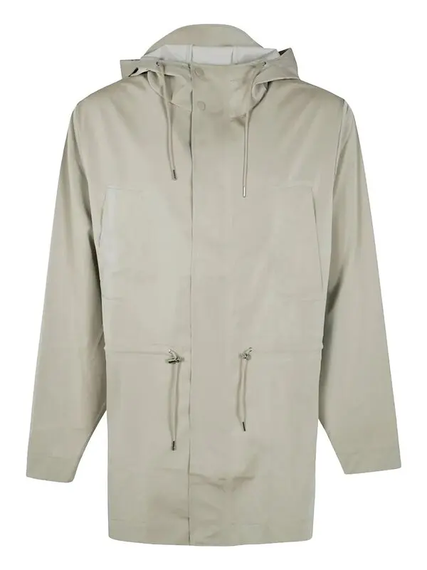 Rains Bold Long Jacket - White