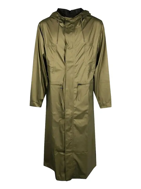 Rains Bold Long Jacket - Green