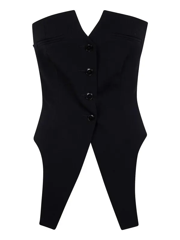 Alexander Wang Deconstructed Gilet - Black