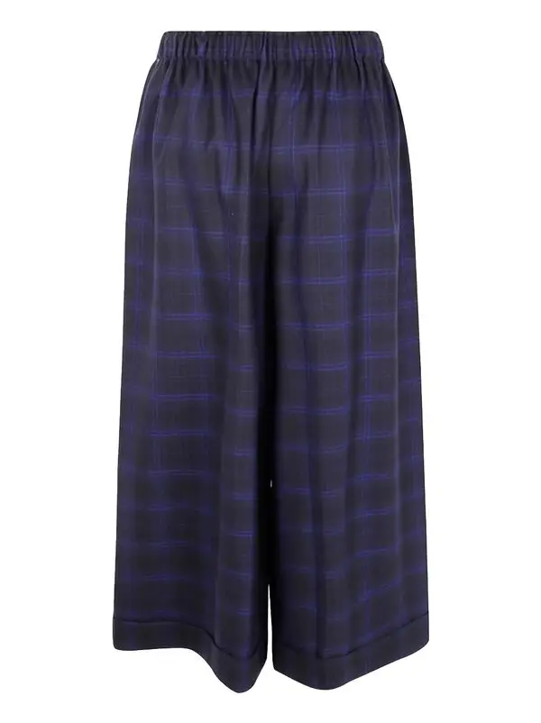 DANIELA GREGIS Tartan Trousers - Blue