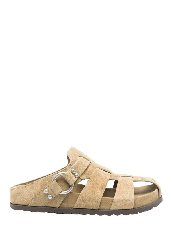 Ash Terry Suede Velours Sandals - Brown