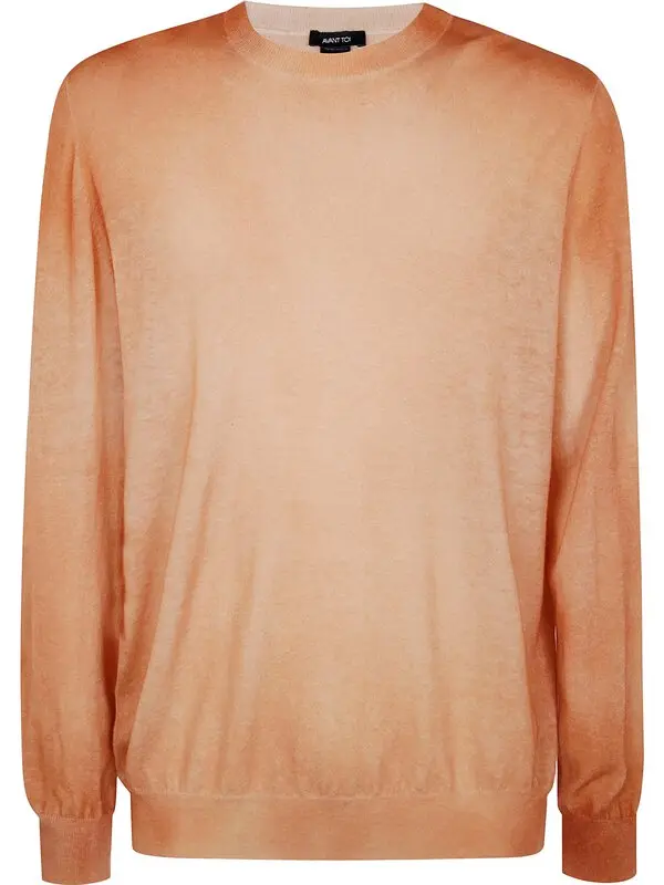 Avant Toi Two-tone Cashmere And Wool Pullover - Yellow