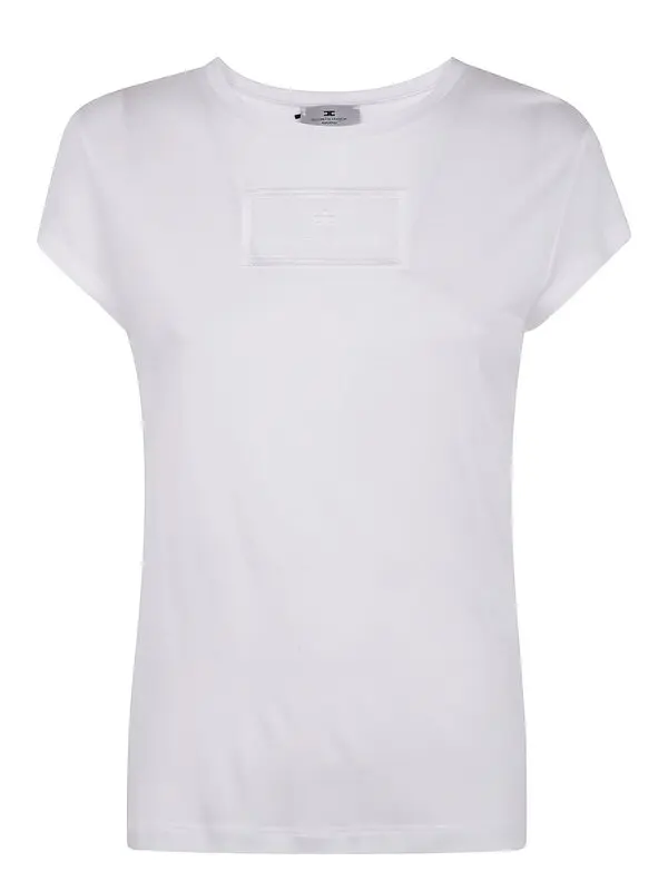 Elisabetta Franchi American Sleeves T-shirt - White