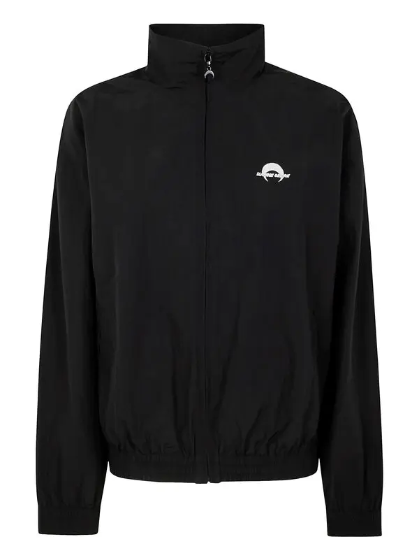 MARINE SERRE Recycled Nylon Track Jacket - Black