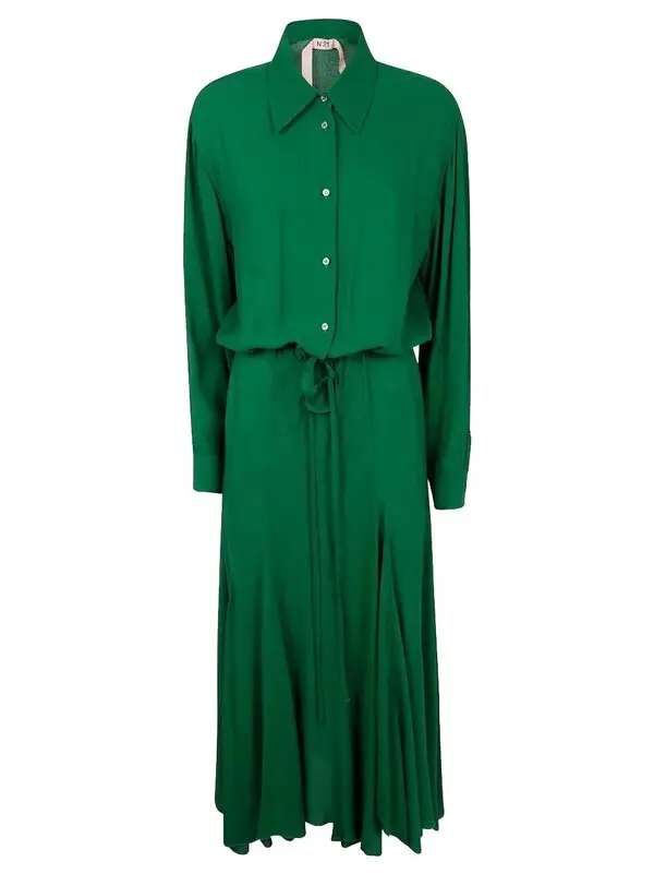 N.21 Viscose Shirt Dress - Green