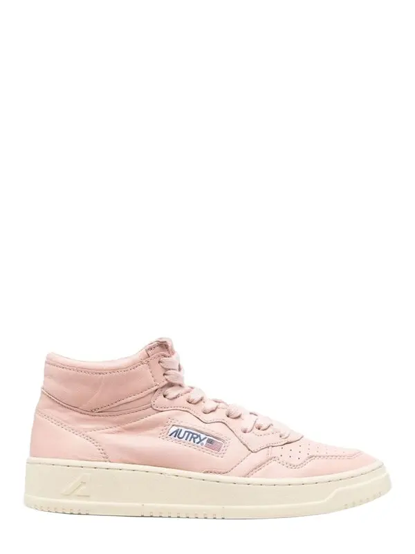 AUTRY Mid Top Sneakers - Pink