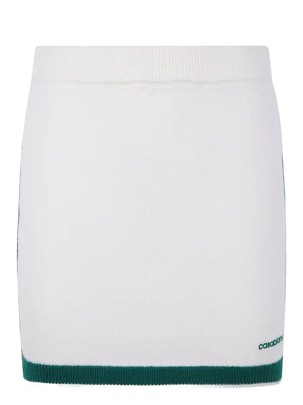 Casablanca Mini Tennis Skirt - White