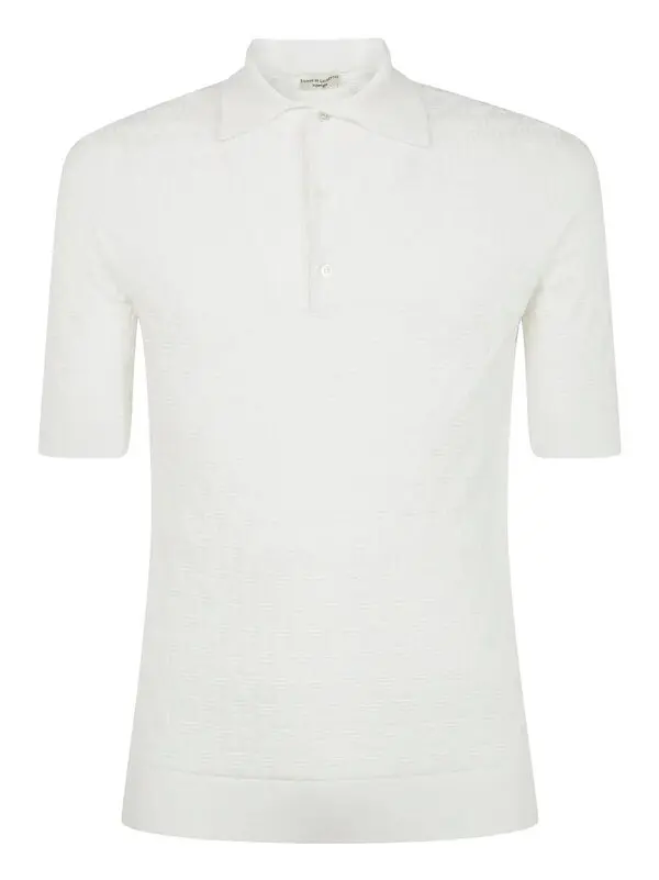 FILIPPO DE LAURENTIIS Short Sleeves Polo Shirt - White
