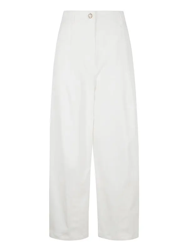 Max Mara Mina Balloon Trousers - White