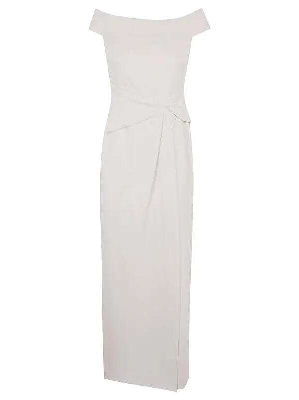 Ralph Lauren Saran Short Sleeves Gown - White