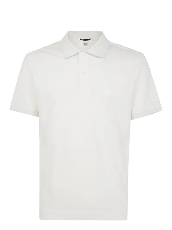 C.P. COMPANY C. P. Company Metropolis The Metropolis Series Stretch Piquet Polo - White