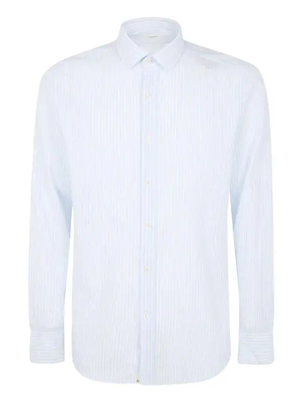 TINTORIA MATTEI 954 Sirsaker Regular Shirt - White