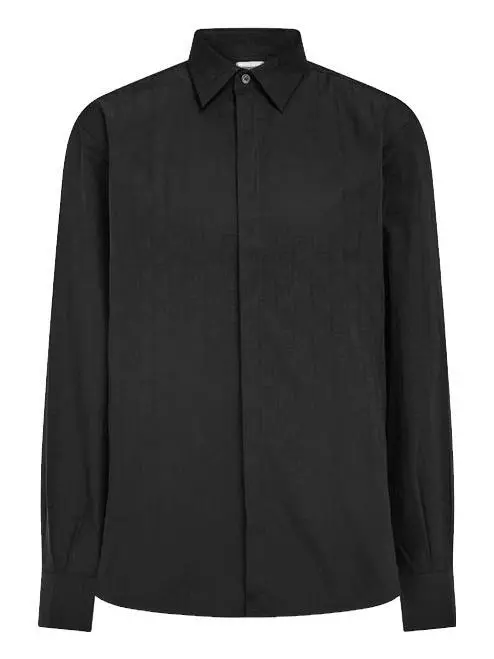FERRAGAMO Monogram Sport Shirt - Black