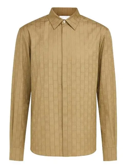 FERRAGAMO Monogram Sport Shirt - Natural