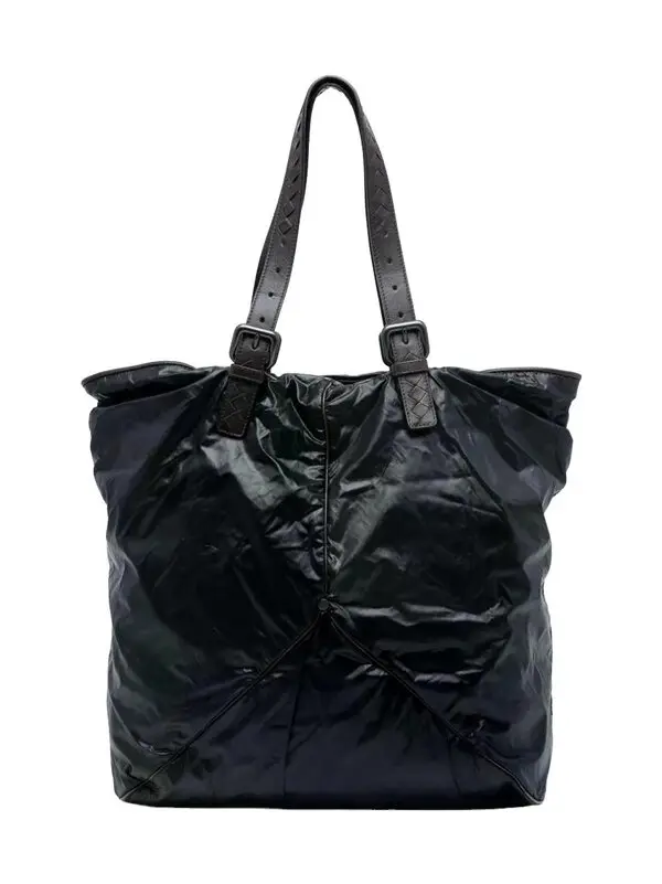 Bottega Veneta 2010 Nylon Spinnaker Tote Bag - Black