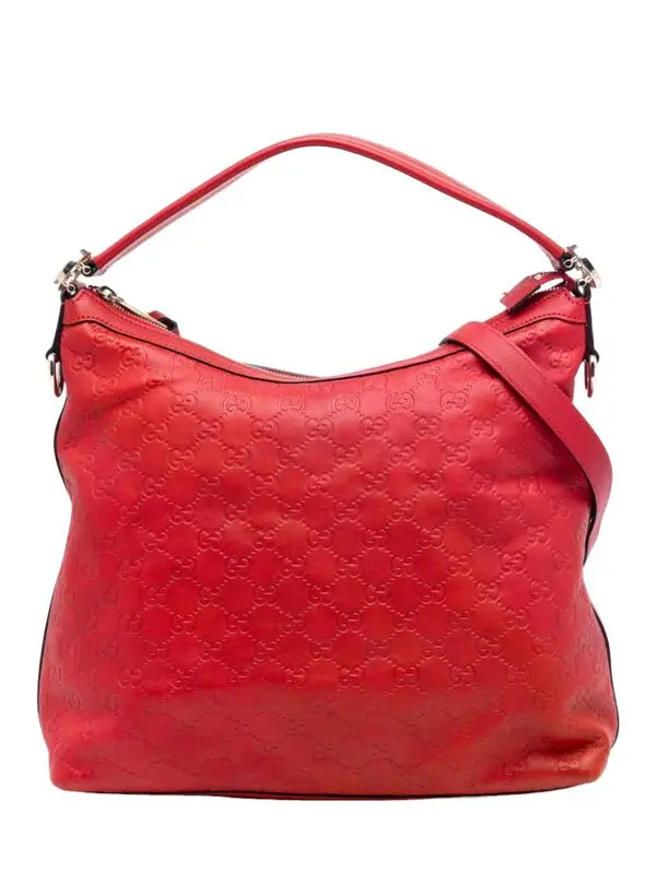Gucci Small Sissima Gg Satchel - Red