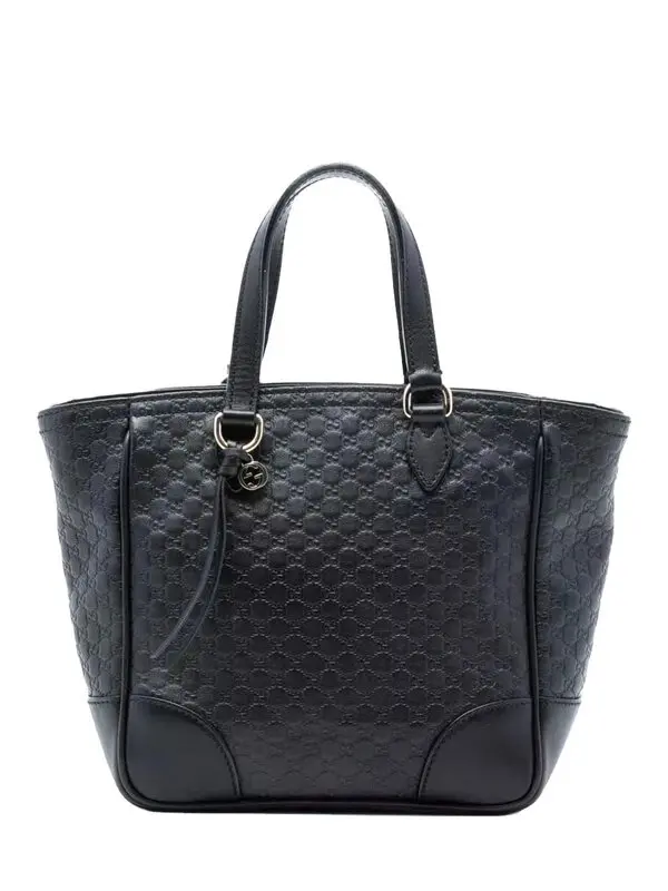 Gucci Small Microissima Bree Satchel - Black