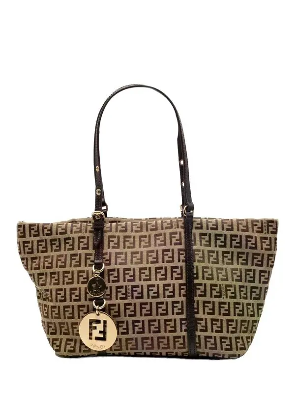 Fendi Mini Zucchino Canvas Superstar Tote Bag - Brown