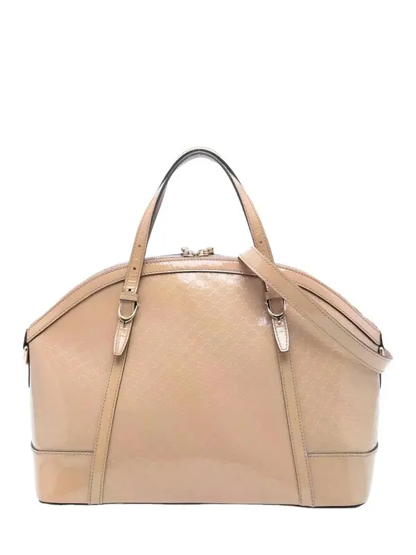 Gucci Large Microissima Dome Satchel - Brown