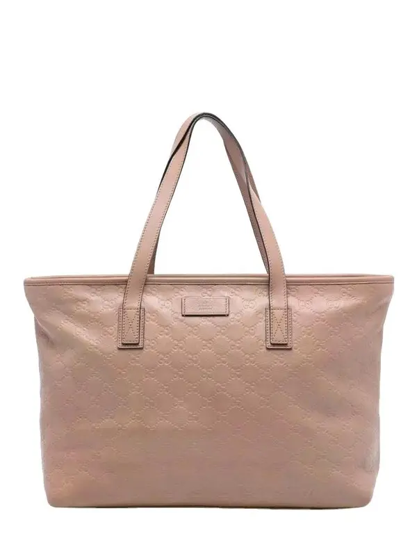 Gucci Medium Sissima Tote Bag - Brown