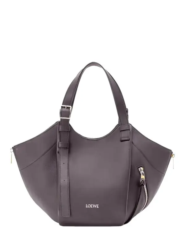 Loewe Hammock Zip Tote Bag - Brown