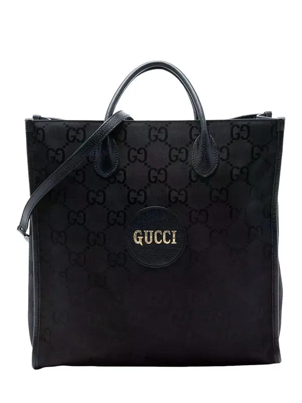 Gucci Medium Gg Nylon Off The Grid Convertible Tote - Black