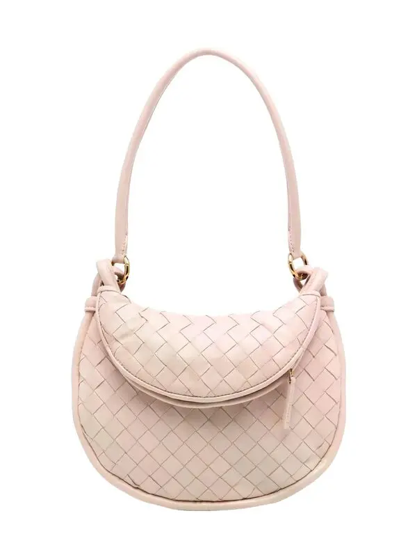 Bottega Veneta Small Nappa Intrecciato Gemelli Hobo Bag - Pink